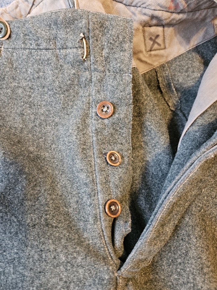Vintage 1930s Wool Buckle Back Calvary Riding Pants Button Fly Military ...