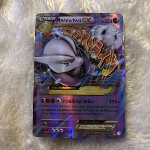 M Mewtwo EX 63/162 Mega Ultra Rare - XY Break Through - Pokemon TCG ...