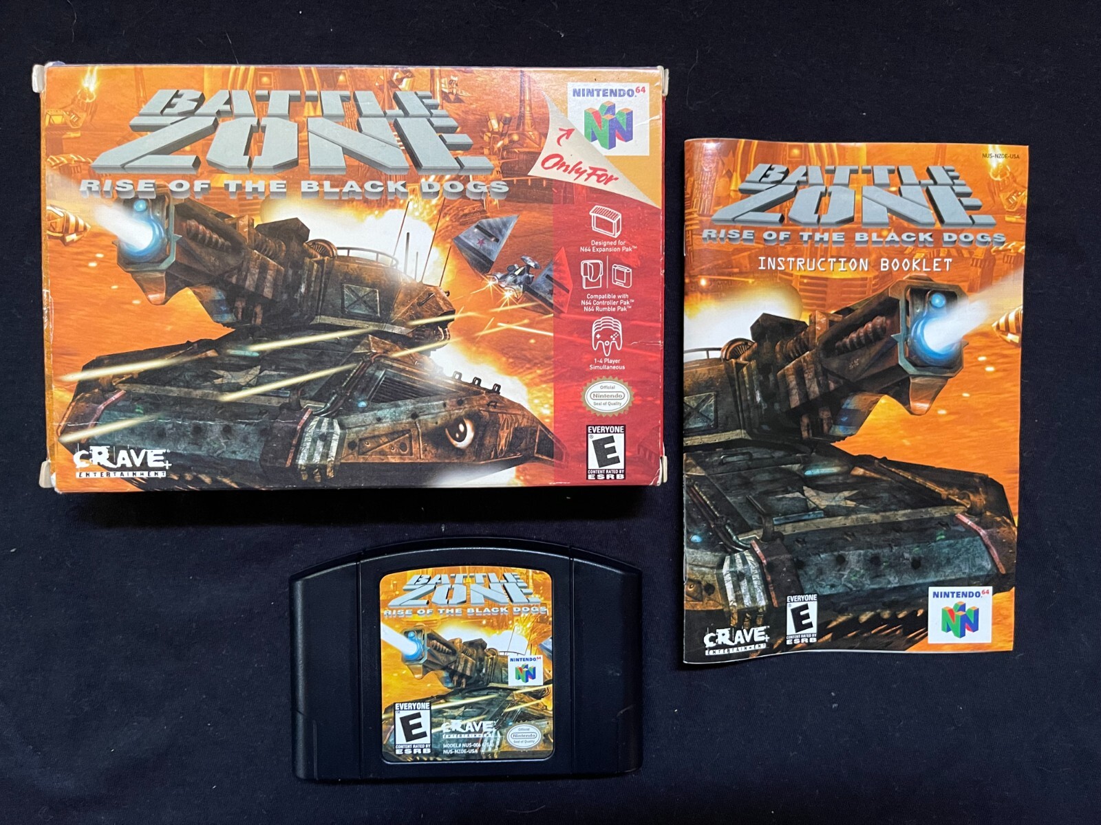 Battlezone: Rise of the Black Dogs (Nintendo 64) Box Manual Complete CIB N64 650008299038| eBay