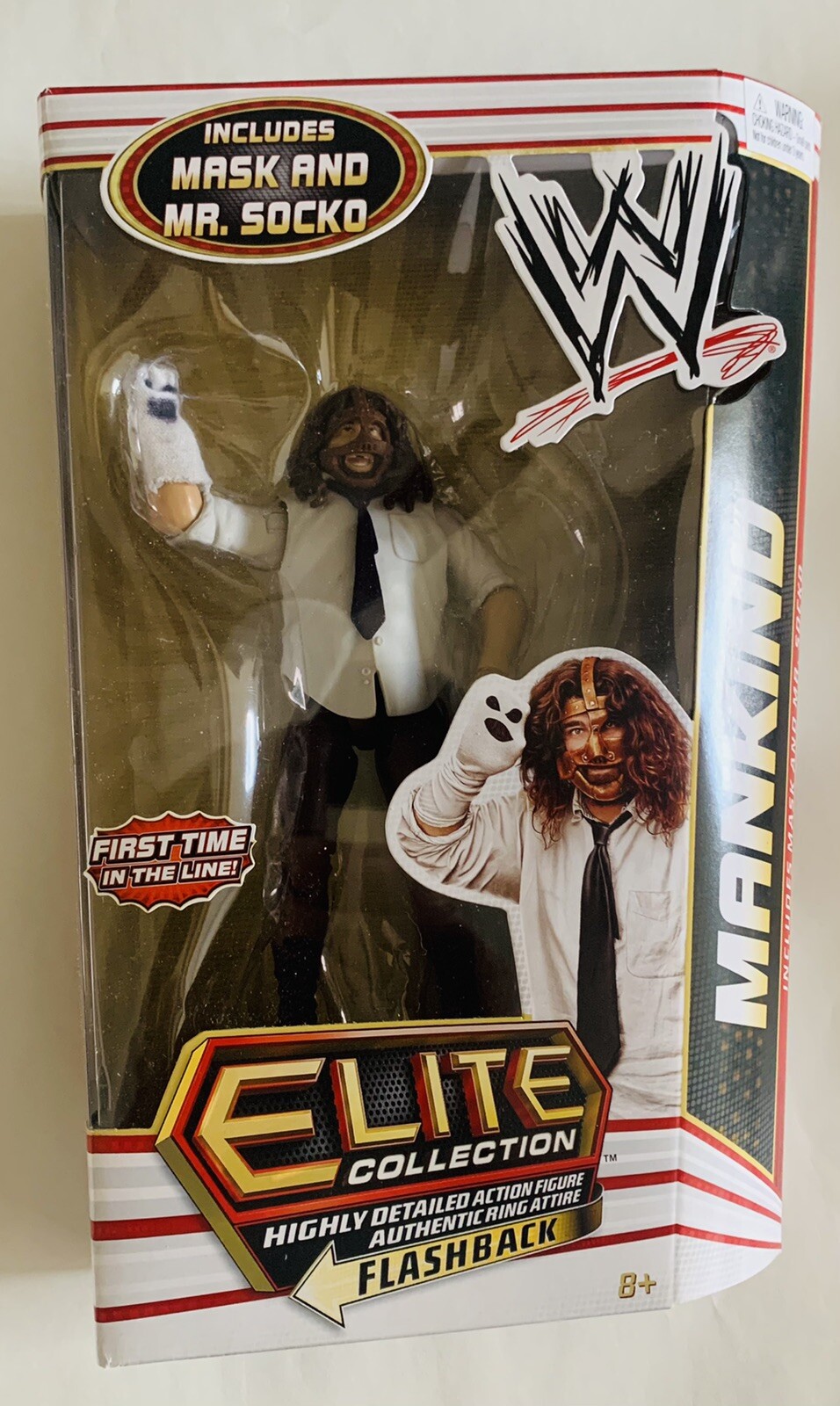 WWE Mattel Custom Mankind Elite 17 Action Figure In Original Packaging ...