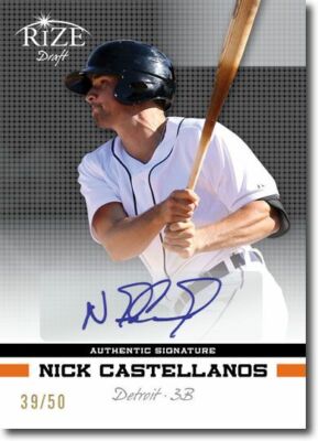 NICK CASTELLANOS 2012 Rize Rookie Autograph BLACK Auto RC #/50 | eBay