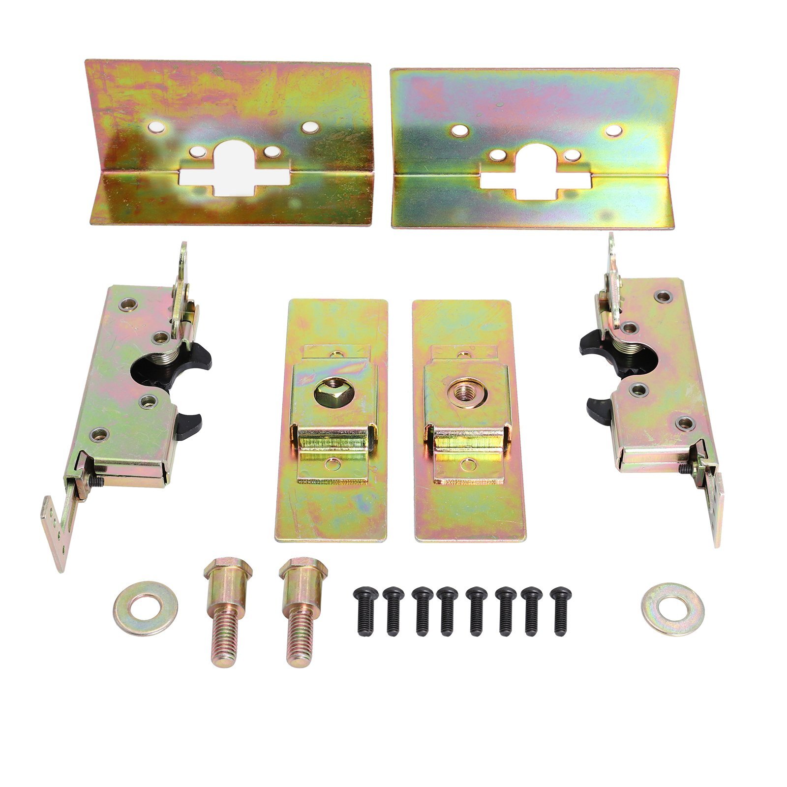Large Locking Bear Jaw Latch Latches w Install Plates & Striker Bolts ...