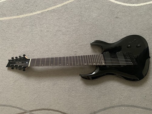 8 Strings-Harley Benton R-458BK MultiScale/Gig Bag/Extra Pickup set ...