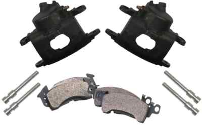 NEW D52 BRAKE CALIPER & PAD SET W/PINS,FRONT,1.28,BIG GM CAST IRON ...