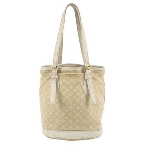 Authentic Louis Vuitton Monogram Mini Lin Bucket PM Hand Bag M95316 ...