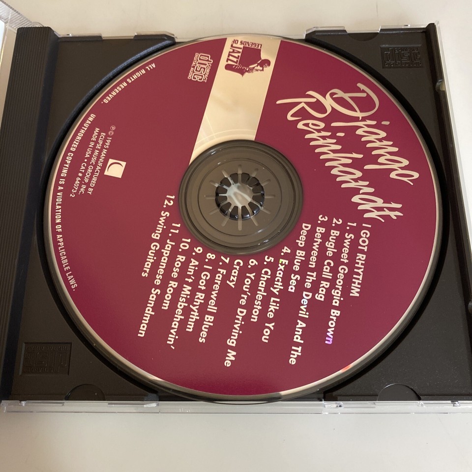 RARE vg! 1995 CD DJANGO REINHARDT I GOT RHYTHM LEGENDS OF JAZZ 12 ...