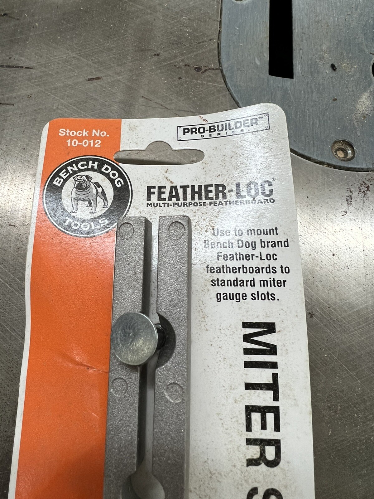 Bench+Dog+10-012+Feather-Loc+Miter+Slot+Adaptor for sale online | eBay