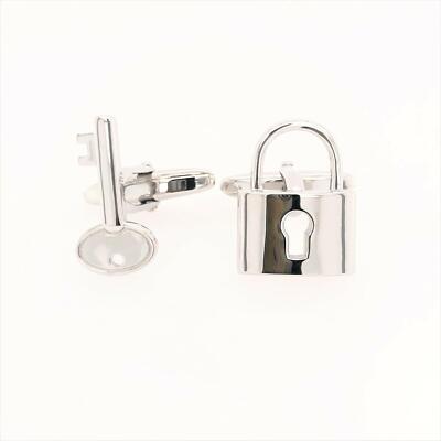Lock N Key Cufflinks 925 Sterling Silver | eBay Australia