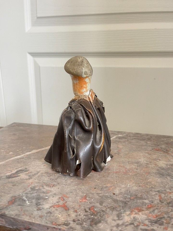 Antique Theme Sculpture Ceramic Porcelain Monk Religious Handmade 1988 ...