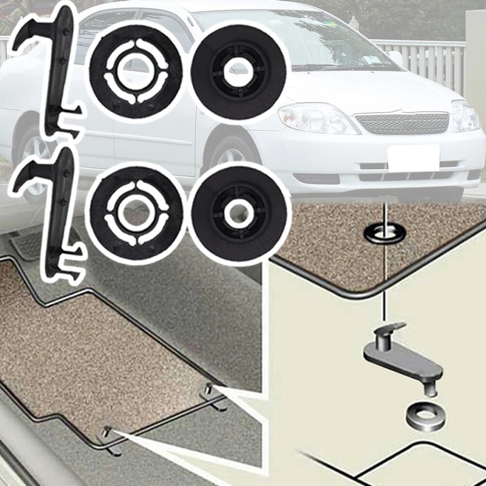 Car Floor Mat Hooks Retention Hold Down Clips For Lexus Toyota 08210 ...