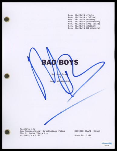 Michael Bay "Bad Boys" Director AUTOGRAPH Signed Complete Script ...