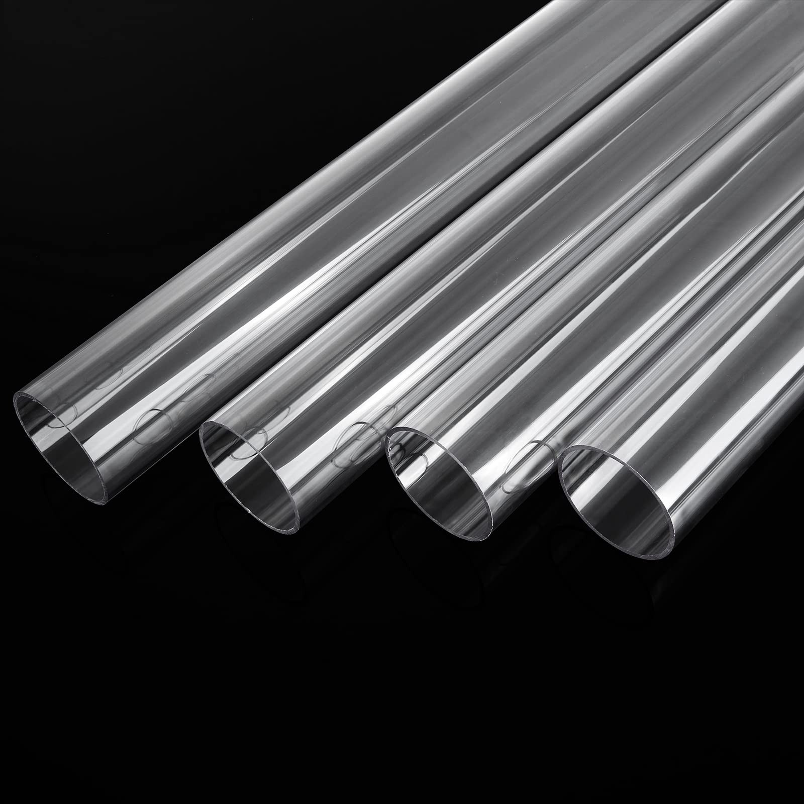 4PCS Polycarbonate Rigid Tubing, 50mm (2") OD x 2mm Wall Thickness ...