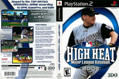 High Heat Major League Baseball 2004 MLB 2K4 PlayStation 2 PS2 with ...