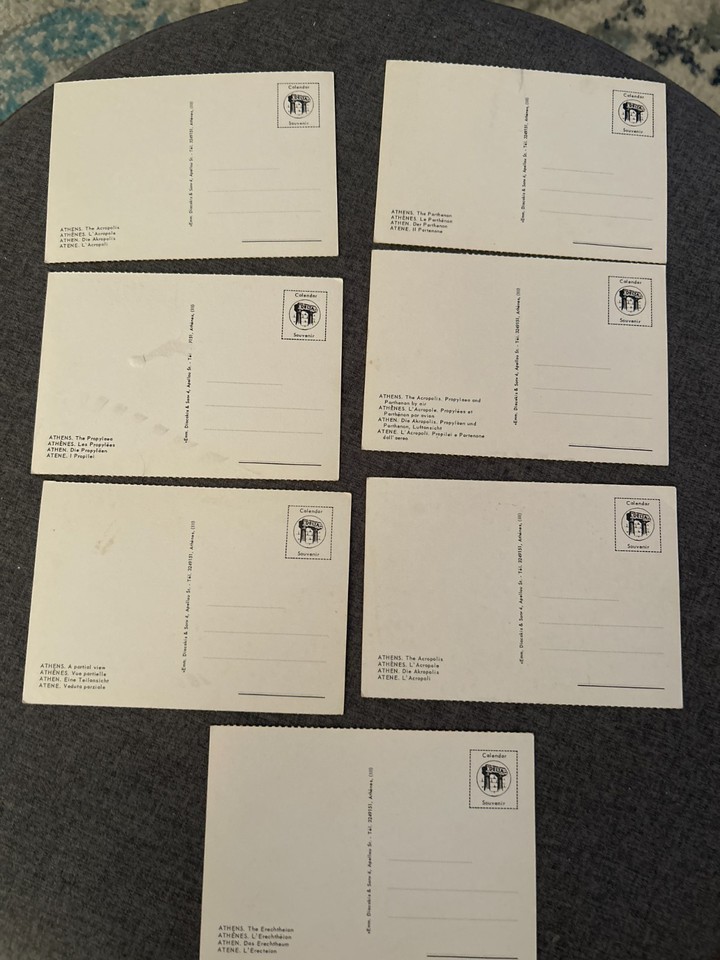 Seven Athens, Greece, Set of Postcards | eBay