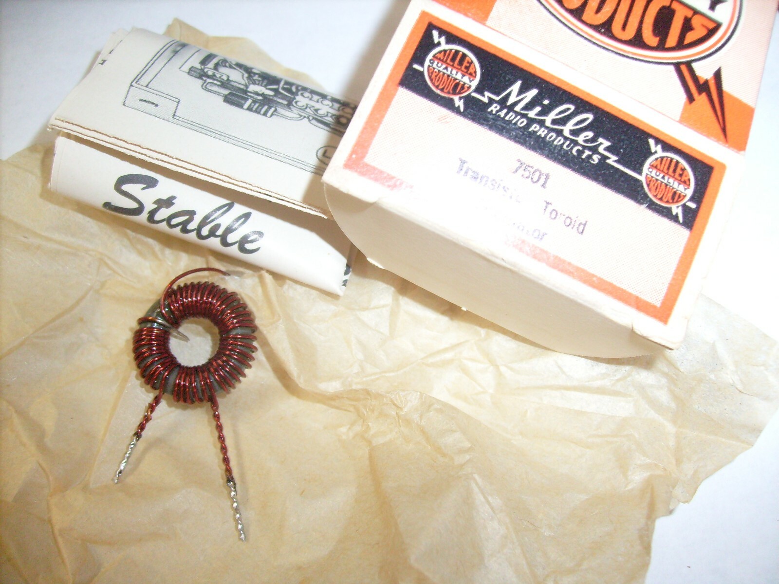 New Unused Miller 7501 Toroid Transformer - Old Vintage Ham Radio ...