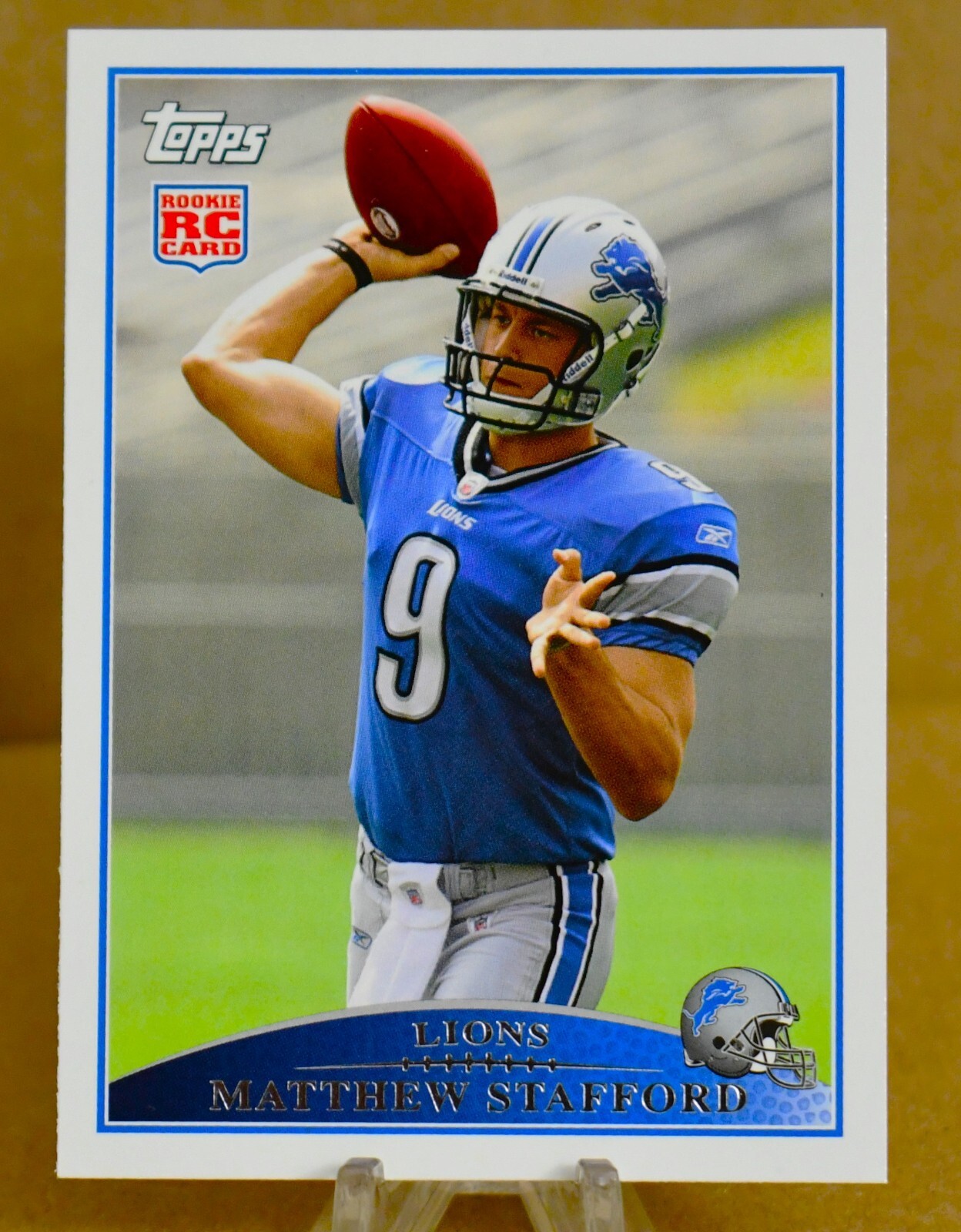 MATTHEW STAFFORD 2009 Topps football #430 ROOKIE card Detroit Lions ...
