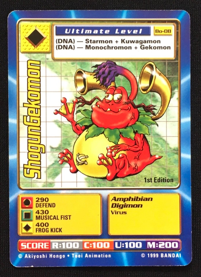 Digimon 1st Edition Cards from Series 1 Booster Set in 1999 - Choose ...