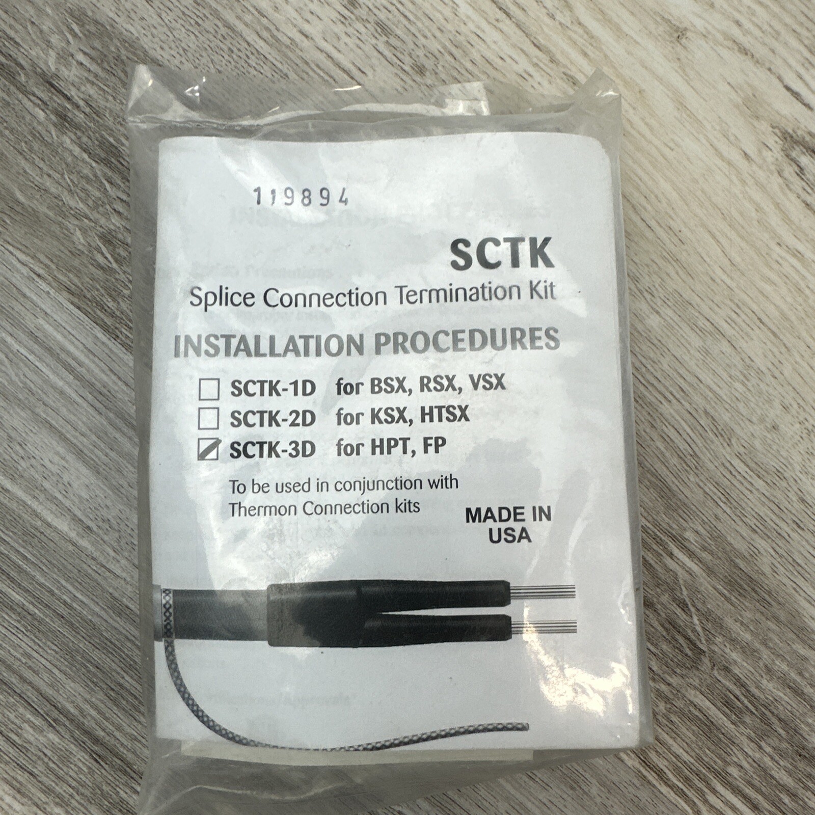 Thermon Sctk-3d Splice Connection Termination Kit for sale online | eBay