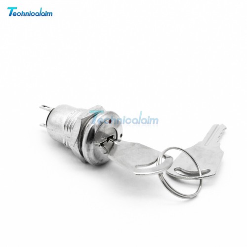 10PCS x Mini Lock Power Switch w/ Security Key On/Off 1A 250V Button ...