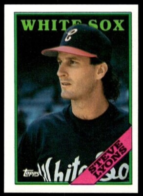 1988 Topps #108 Steve Lyons Third Base & OF Chicago White Sox FREE ship ...