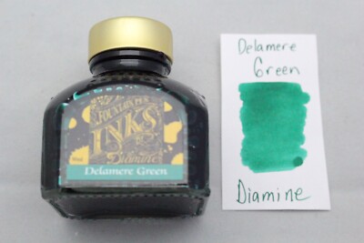 Diamine 80ml Fountain Pen Bottled Ink Delamere Green | eBay
