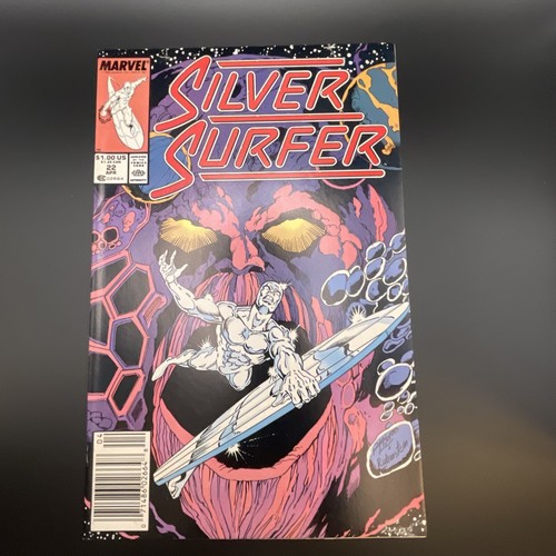 SILVER SURFER 22 NEWSSTAND VARIANT RON LIM COVER MARVEL COMICS 1989 | eBay