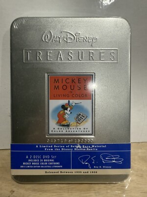NEW Disney Treasures Mickey Mouse Living Color DVD Tin Sealed UPSIDE ...