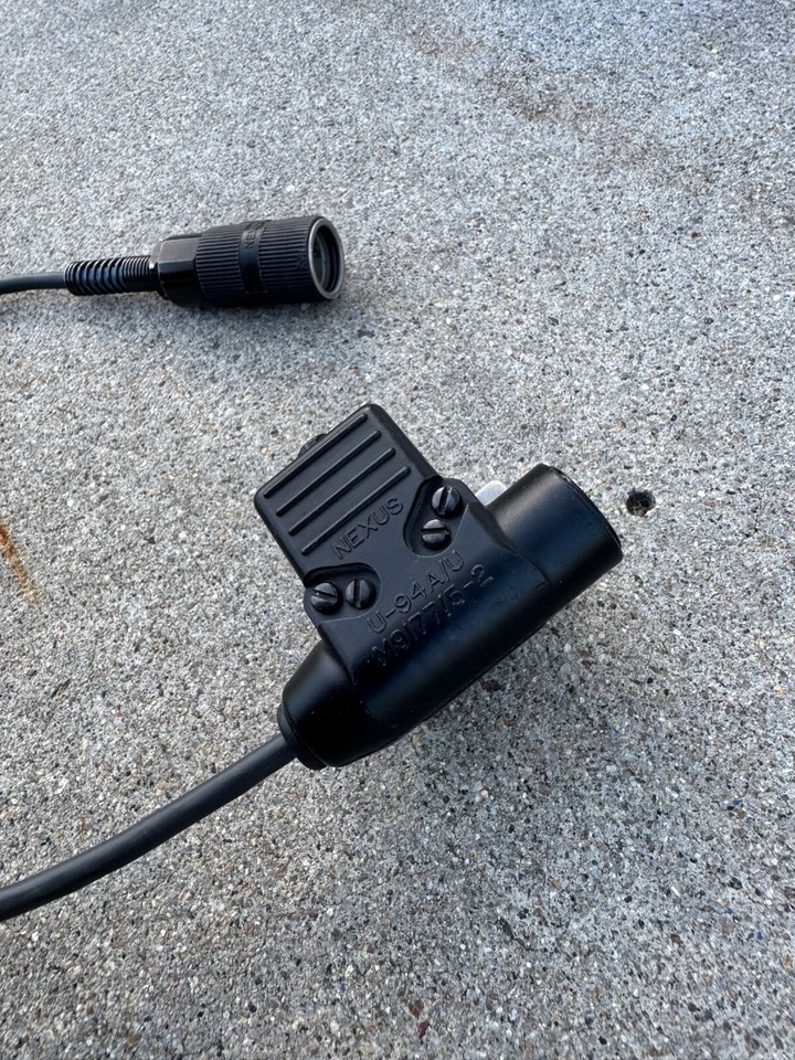 Nexus U94 Radio PTT Straight Cable 16" 6-Pin w/ Gator Clip | eBay