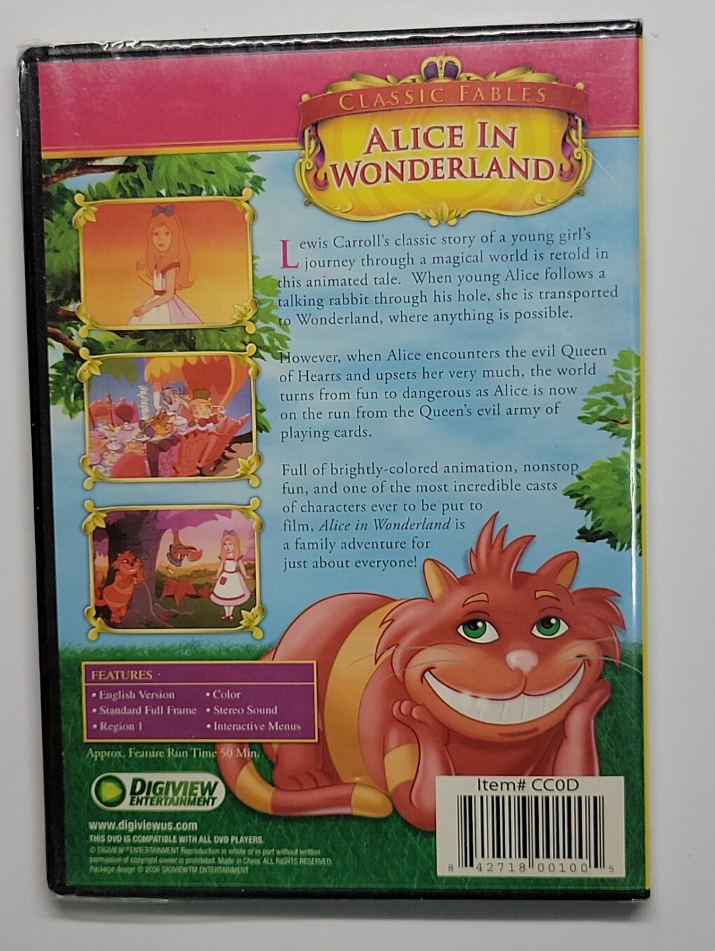 Classic Fables Alice in Wonderland on DVD With Phillip Hinton 0e Very ...