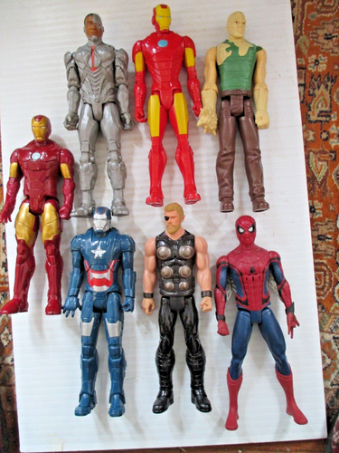 Lot 7 Superhero Action Figure 11" tall! | eBay