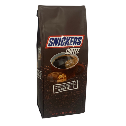 Snickers Caramel Peanut Nougat & Chocolate Flavored Ground Coffee - 10 ...