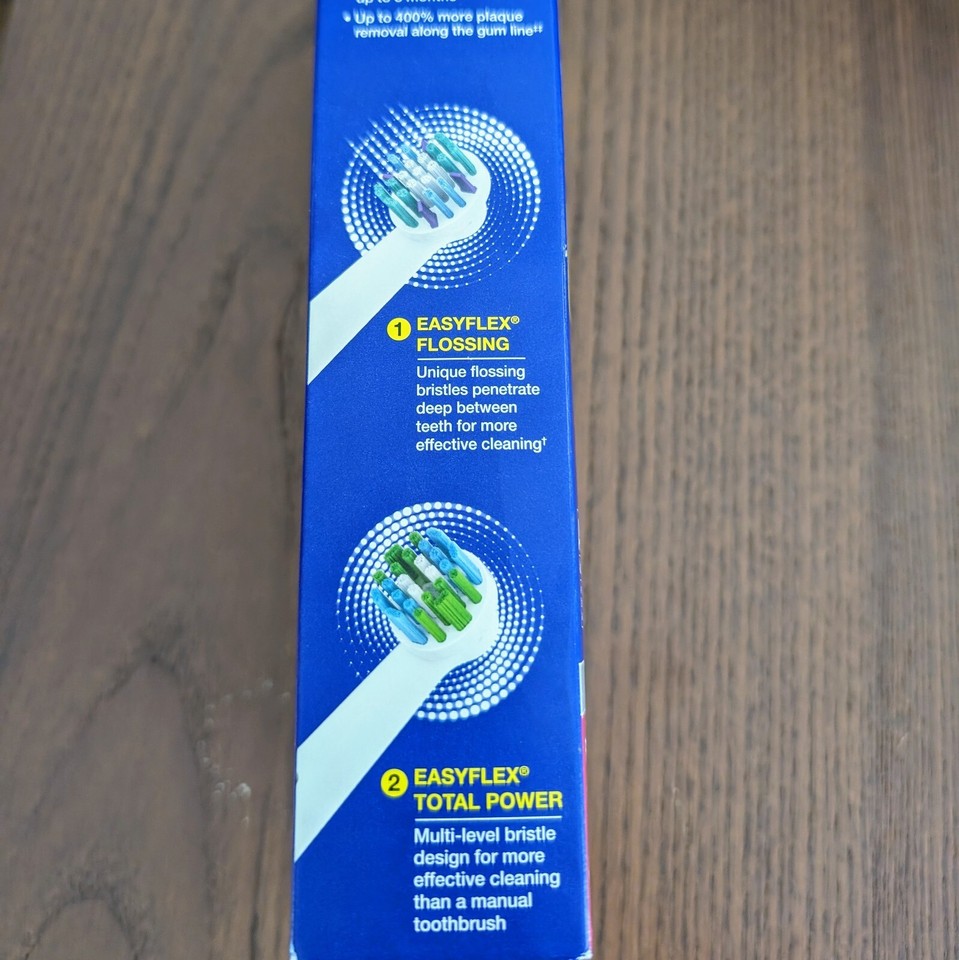 NEW CVS Easy Flex Infinity Rechargeable Toothbrush With 2 EasyFlex ...