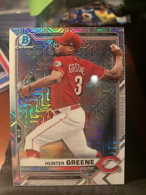2021 Bowman Chrome Hunter Greene Mojo Refractor #BCP-127 | Cincinnati ...