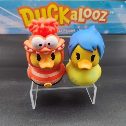 NEW Disney Duckalooz Inside Out Joy & Anxiety Rubber Duck collectibles ...