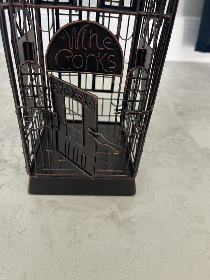 Decorative Metal Cork Cage House Of Corks! Unique Wine Cork Holder | eBay