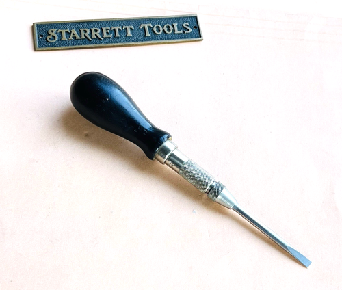 STARRETT No. 559B Pocket Screw Driver with Wood Handle. Made in the USA ...