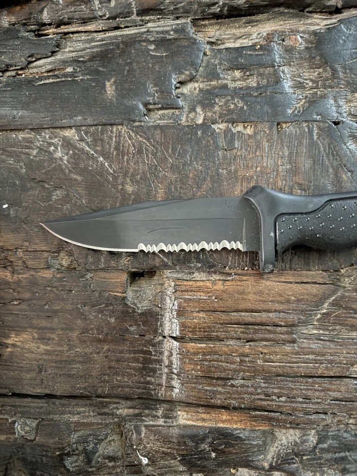 VINTAGE 1997 BUCK KNIVE USA 655 NIGHTHAWK SURVIVAL KNIFE W/ SHEATH ...