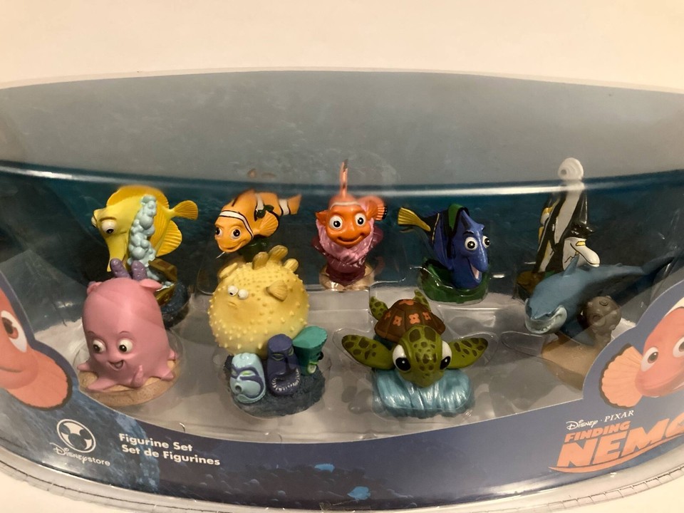 Disney Store Exclusive Finding Nemo Figurine Set Rare NEW 9 Figures NIB ...