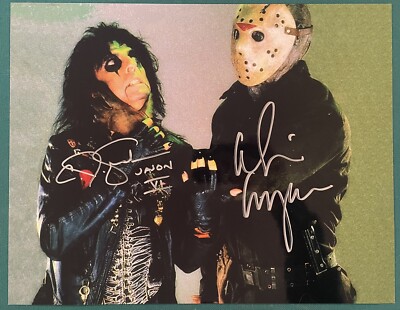 Alice Cooper & C.J. Graham Friday The 13th Signed Autographed 14x11 ...