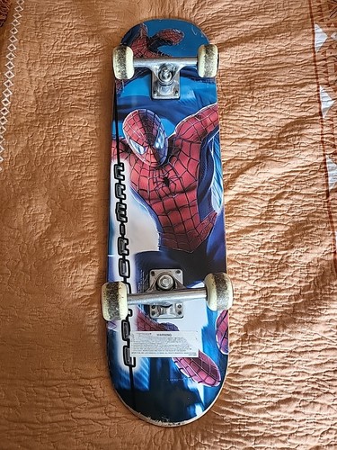 2001 Marvel Spider-Man Movie Skateboard Sam Raimi Light Wear | eBay
