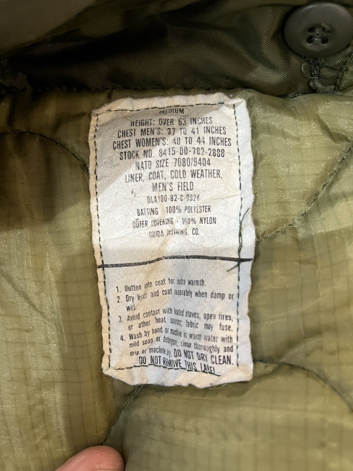 Patched Usaf Cold Weather M65 Field Jacket & Liner Ma… - Gem