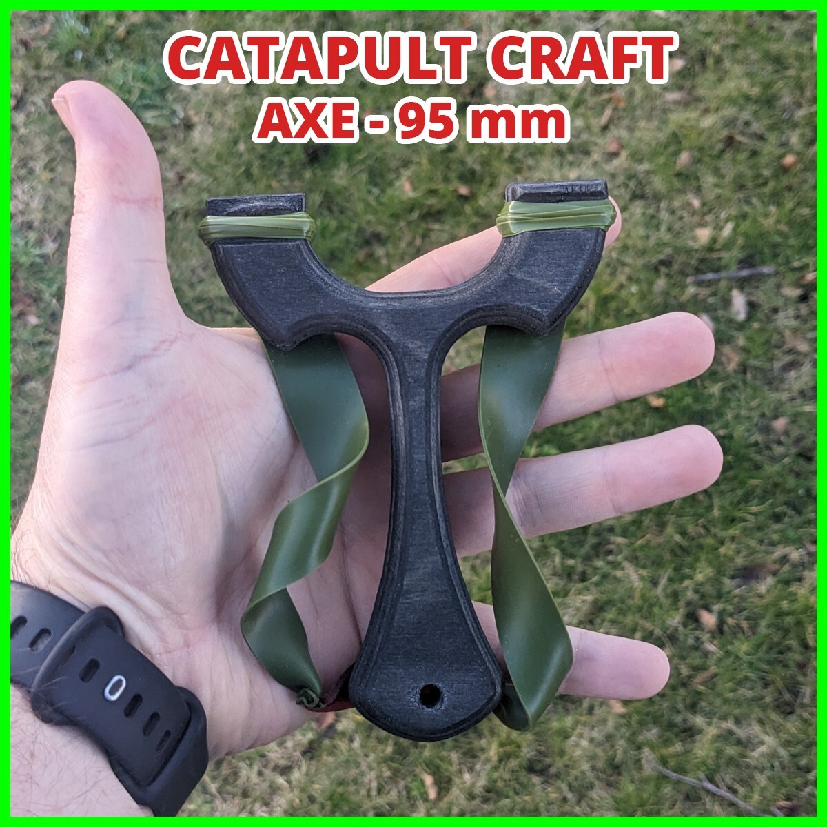 Catapult Craft Axe 95mm OTT Slingshot/Catapult - Powerful Catapult ...