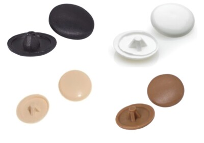 PLASTIC POZI / PHILLIPS PUSH FIT SCREW COVER CAP CAPS Choose COLOUR ...