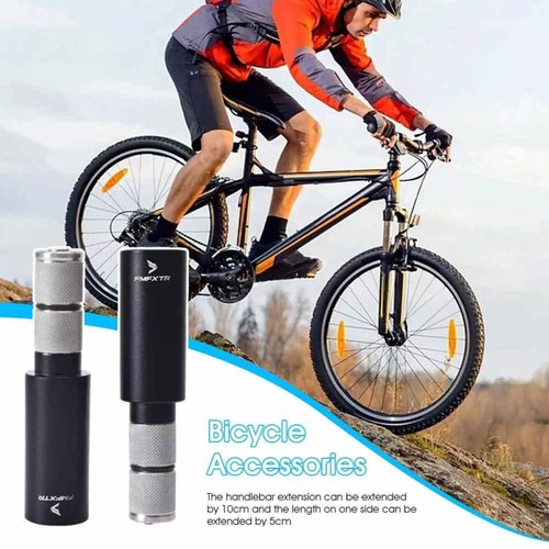 A Pair Bike Handlebar Extender Handle Bar End Aluminium Alloy Plug ...