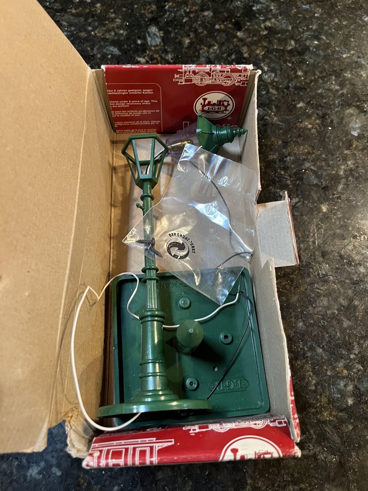 LGB 50500 Street Light Lamp Post Lighted Accessory G Scale Garden Train ...