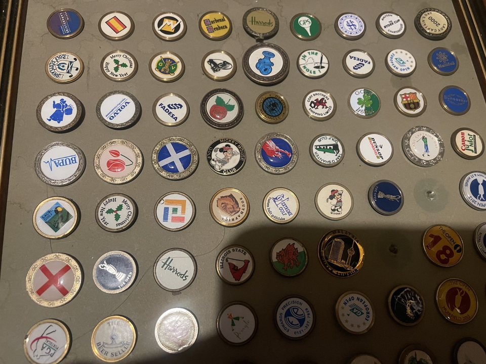 Vintage Golf Ball Marker Collection-97 Markers-RARE!!! | eBay UK