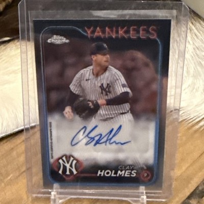 CLAY HOLMES TOPPS 2024 CHROME UPDATE AUTOGRAPH REFRACTOR CARD 396/499 ...