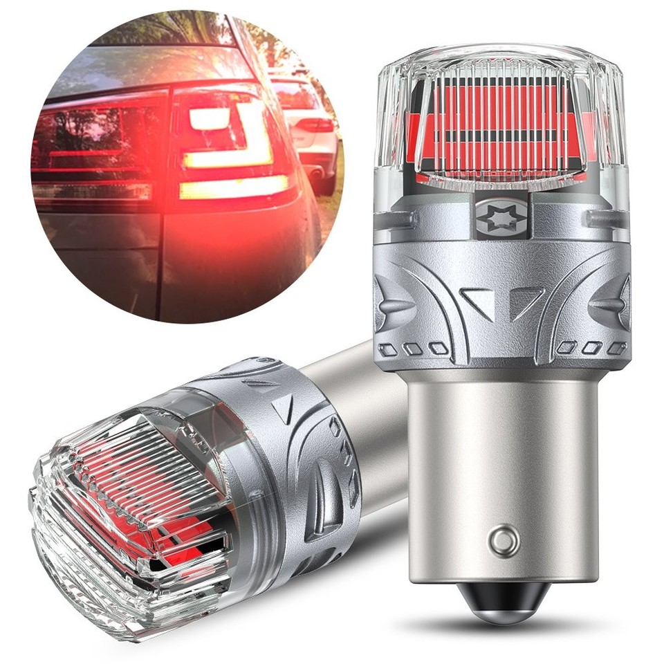 2PCS 7506 1156 P21W LED Red Brake Tail Stop Bulb Light Error For Free ...