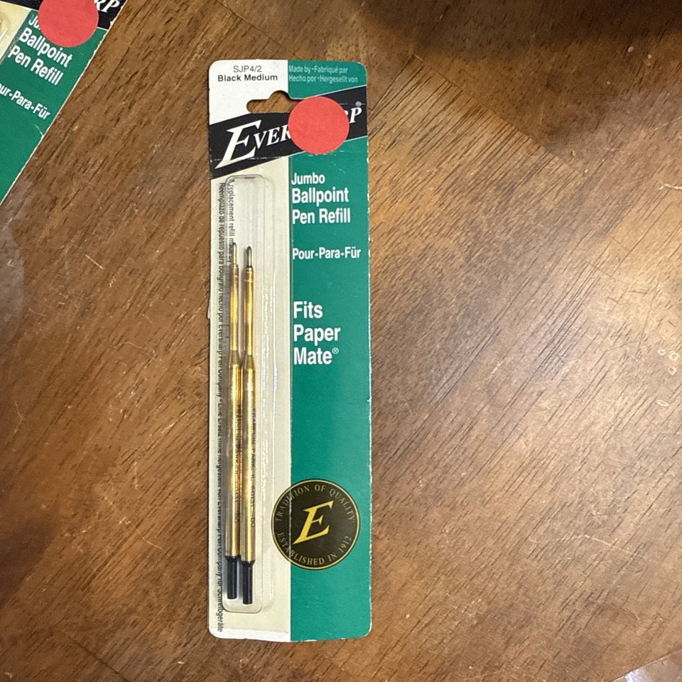 4x Vintage Eversharp Jumbo Ballpoint Pen Refills Fit Paper Mate SJP4/2 ...