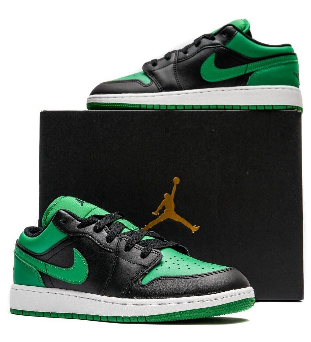 Air Jordan One Retro Low Top Lucky Green Sneakers Retro Trainers Shoes ...